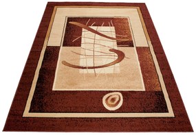 Kusový koberec ATLAS 5118D Hnědý Rozměr: 130x190 cm