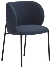 Modrá látková jídelní židle Teulat Mogi