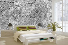 DIMEX | Samolepicí vliesová fototapeta na zeď Textura šedého kamene MA-5-2635 | 375 x 250 cm | šedá