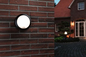 Paulmann 94187 tmavě šedé nástěnné/stropní venkovní svítidlo se senzorem pohybu LED 15W 3000K, průměr 18cm, IP44