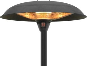 Stojací terasový infrazářič, 3000 W, černý