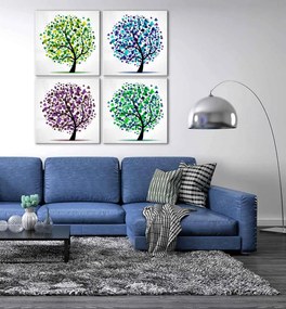 Obraz strom v barvách Velikost (šířka x výška): 50x50 cm