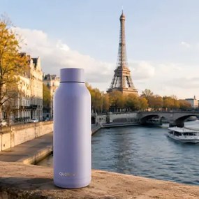 Quokka Solid levandulová / Nerezová termoláhev / 510 ml / dvouplášťová