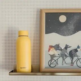 Quokka Solid světle žlutá / Nerezová termoláhev / 510 ml / dvouplášťov