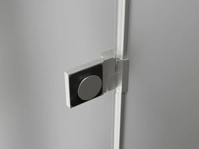 Mexen Lunar-B Duo výklopný sprchový kout 95 x 70 cm, čiré sklo, broušená ocel, 832-095L-070P-97-00