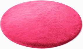 TZ Tmavě růžový kulatý koberec Rabbit Rozměr: 90 cm