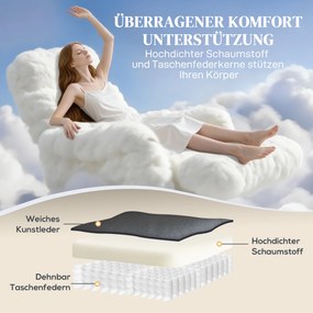 HOMCOM Televizní křeslo s pomocí při vstávání, elektrické relaxační křeslo s dálkovým ovládáním, opěrka nohou, polohovací, tmavě šedá