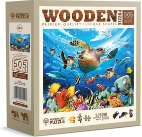 Wooden city dřevěné puzzle - život v oceánu 505 dílků