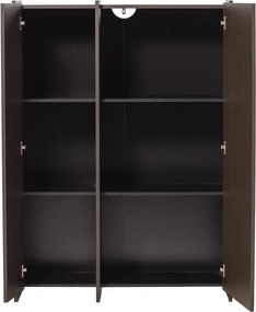 Tmavě hnědá skříňka v dekoru jasanu 102x140x44 cm Brock – WOOOD