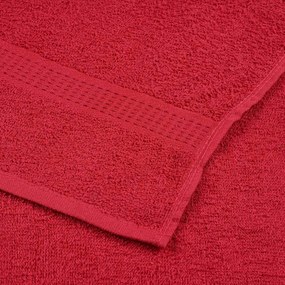 Saunové osušky FROGN 4 ks červené 80x200 cm 360 g/m² 136936