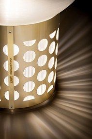 Slamp Atmosfera Small Gold, designová lampička se zlatou základnou, 2xG9, průměr 20cm