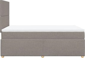 Box spring postel s matrací taupe 120x190 cm textil 3291216