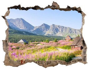 Wallmuralia Nálepka fototapeta 3D na zeď Chaty v horách 95x64 cm
