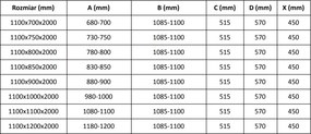 Mexen Velar, sprchový kout s posuvnými dveřmi 110(dveře) x 85(stěna) cm, 8mm čiré sklo, černá matná, 871-110-085-01-70