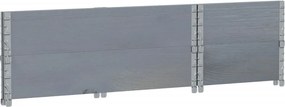 Zahradní truhlík šedý 100 x 50 cm masivní borové dřevo 3295393
