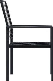 vidaXL Zahradní židle 4 ks PVC ratan černé [312172]