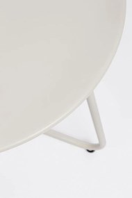 BIZZOTTO Kulatý konferenční stolek AUSTIN krémový ø45 cm