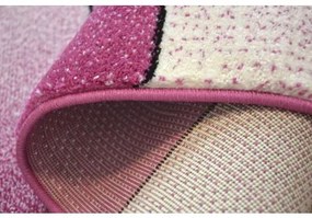 koberec KIDS Sovy růžový C412 velikost 240x330 cm | krásné koberce cz