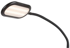 RABALUX Stojací LED lampa ADELMO, 10W, teplá-studená bílá, černá 0074009