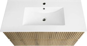Aqualine Aqualine, PANEDA STRIP umyvadlová skříňka 99,5x55x45,2cm, dub emporio, PN310