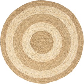 Přírodní kulatý koberec z mořské trávy - Ø 120 cm