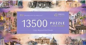 Trefl - Puzzle - UFT Města za oblaky / 13500 dílků / 198.6 x 137.6 cm
