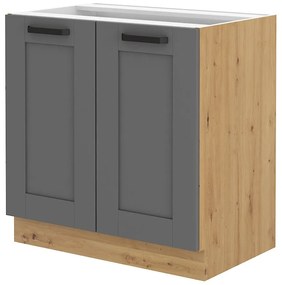 Dolní kuchyňská skříňka Lucid 80 D 2F BB (dub artisan + dustgrey). 1045580