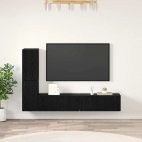 Nástěnná skříň na TV 2 ks Černý dub Kompozitní dřevo 3393271