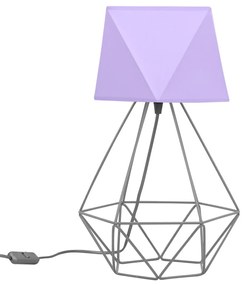 Stolní lampa DIAMOND, 1x textilní stínítko (výběr z 10 barev), (výběr ze 3 barev konstrukce), D