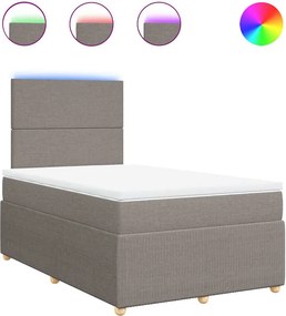 Box spring postel s matrací taupe 120x200 cm textil 3294320