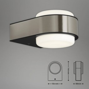 BRILO 3035012 LED venkovní svítidlo 14,4 cm 6,5W 650lm nerez ocel (starý kód: BRILO 3035-012) - BRILO