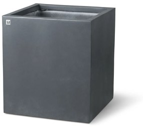 Květináč betonového vzhledu Division Lite Cube Barva:: antracitová, Rozměry:: 40x40x44cm