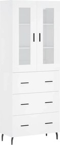 Skříň highboard bílá 69,5 x 34 x 180 cm kompozitní dřevo 3198417