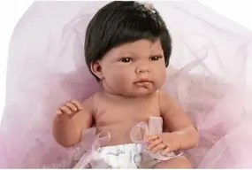 Llorens 73804 NEW BORN HOLČIČKA - realistická panenka miminko s celovi