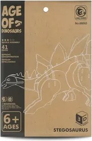 RAPPA Dřevěné 3D puzzle Stegosaurus / 41 dílků