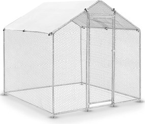 Juskys Venkovní výběh pro slepice HLS25T Velikost: 2 × 2 × 2 m