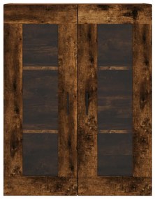 Skříň highboard kouřový dub 69,5 x 34 x 180 cm kompozitní dřevo - Default Title