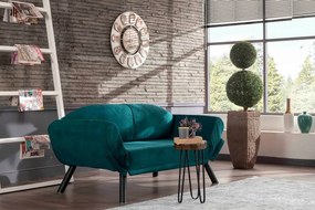 Designová rozkládací pohovka Uilani 177 cm petrolejová