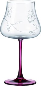 BOHEMIA IDUNA RED FOOT SKLENICE NA VÍNO 580ML SADA 6 KS