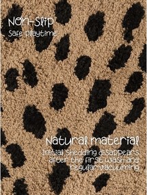Světle hnědý pratelný/ručně tkaný bavlněný dětský koberec 93x120 cm Snuggle Bea – Hanse Home