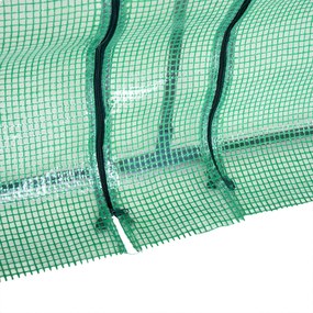 Outsunny skleník rajčatový dům studený rám 270x90x90cm zelený pro zahradu balkon a rostliny