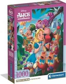 Clementoni 39952 Puzzle Alenka v řísi divů 1000 dílků