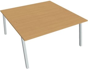 Kancelářský pracovní stůl Hobis USDA 1600, bílá RAL 9016, deskabuk