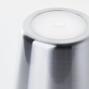 Brilliant G40939/68  Stolní AKU lampa XAANA broušený nikl USB-C , CCT