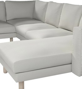 Potah na pohovku IKEA Norsborg rohová, 5-místná se šezlongem barva šedá látka lesklé, pletený vzor, sametová