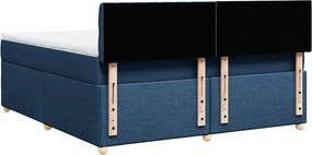 Box spring postel s matrací modrá 180x200 cm textil 3286772