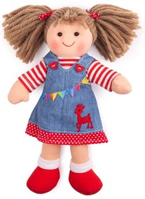 Bigjigs Toys Látková panenka Hattie 28 cm