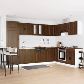 Skříňka pod dřez Porto 2 ks Hnědá 80 x 46 x 81,5 cm 3315028