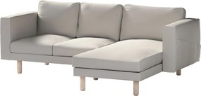Potah na pohovku IKEA Norsborg 3-místná se šezlongem barva šedá látka pletený vzor