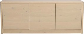 Komoda v dekoru dubu ve světle přírodní barvě 180x70x40 cm Melstone – Rowico